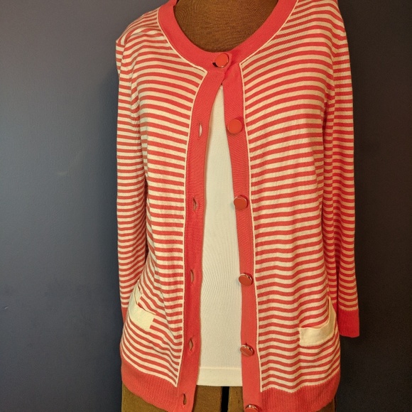 Talbots | Sweaters | Talbots Striped Cardigan | Poshmark